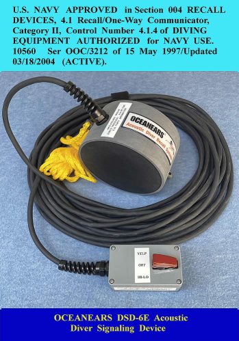 Acoustic Diver Recall Systems - Oceanears